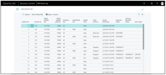 Clever Dynamics - MES Logging